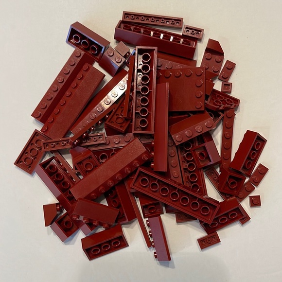 Lego | Toys | Lego Blocks 6 Pieces Burgundy | Poshmark